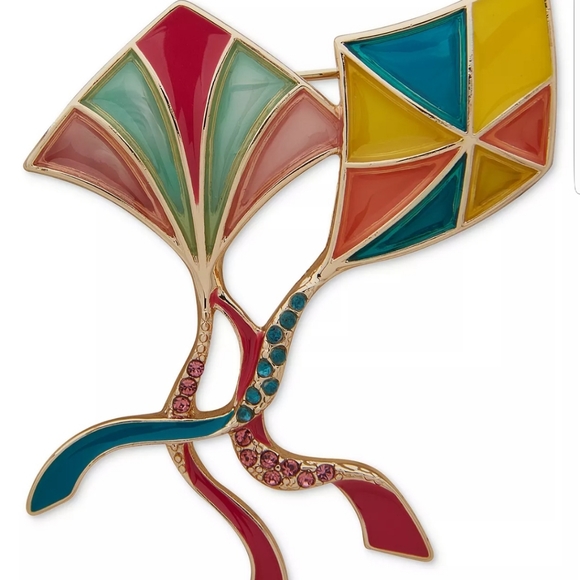 Anne Klein | Accessories | Brand New Goldtone Multicolor Epoxy Crystal ...